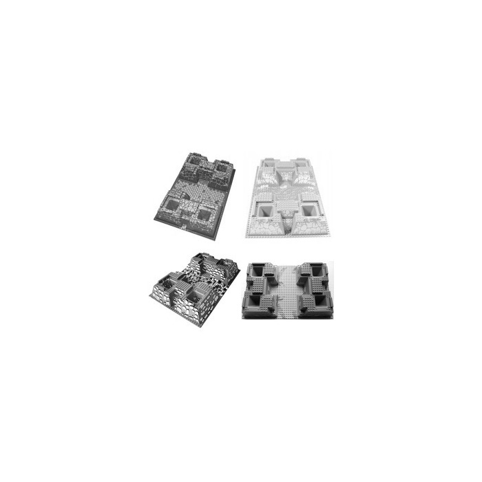 LEGO Raised Baseplate 32 x 48 x 6 with Four Corner Holes (30271 ...