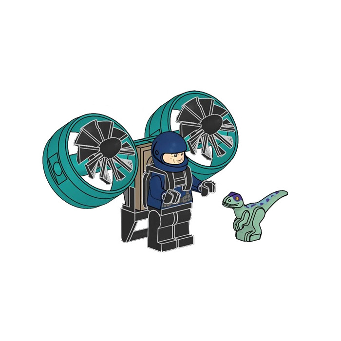 LEGO Ranger with Helipack and Baby Raptor Set 122505 | Brick Owl - LEGO ...