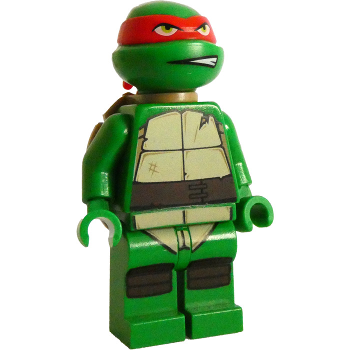 LEGO Green Teenage Mutant Ninja Turtles Head with Raphael Red Mask and ...