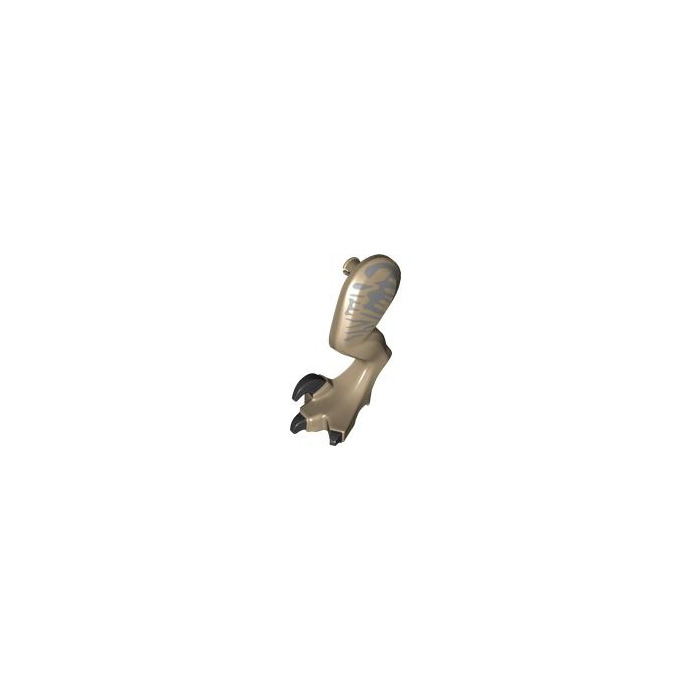 LEGO Raptor Back Left Leg (Large) with Gray Markings (98071 / 103581 ...
