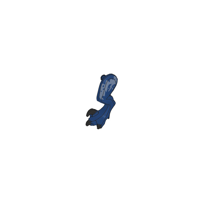 LEGO Raptor Back Left Leg (Large) with Sand Blue Markings (68176 / ...