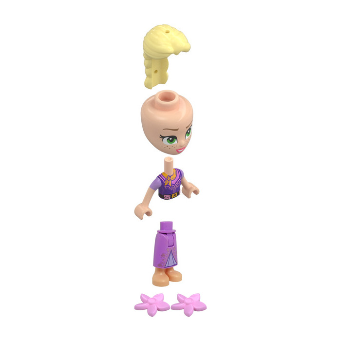 LEGO Rapunzel with Purple Closed Vest and Flowers Minifigure | Brick Owl