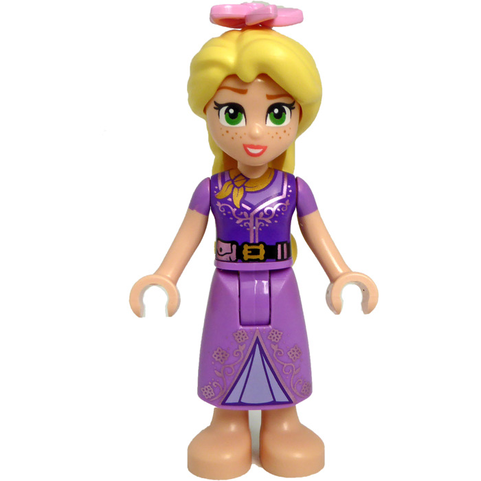 LEGO Rapunzel with Purple Closed Vest and Flowers Minifigure | Brick ...