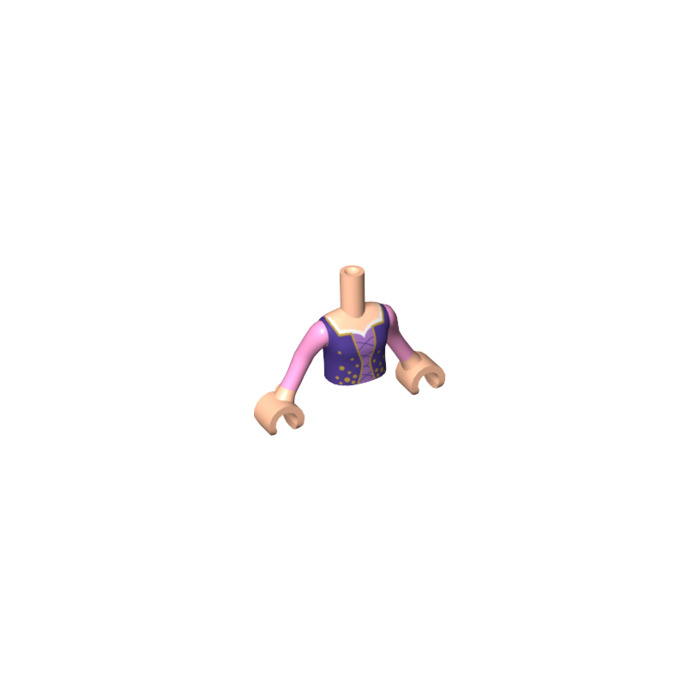 LEGO Rapunzel with Purple Open Vest and Flowers Friends Torso (92456 ...