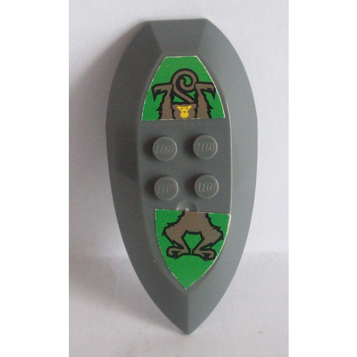 LEGO Rascus Shield with Rascus Monkey Sticker (51812) | Brick Owl ...