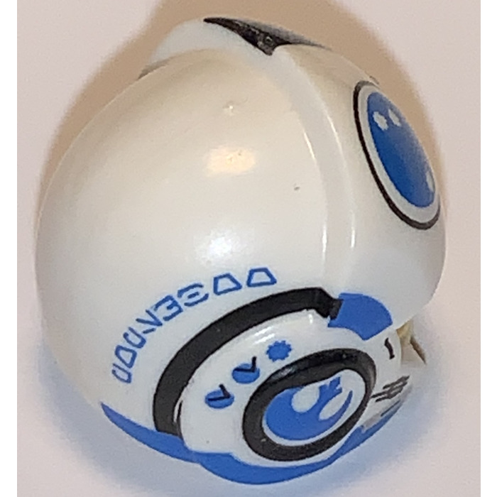 LEGO Rebel Pilot Helmet with Transparent Yellow Visor with Blue ...