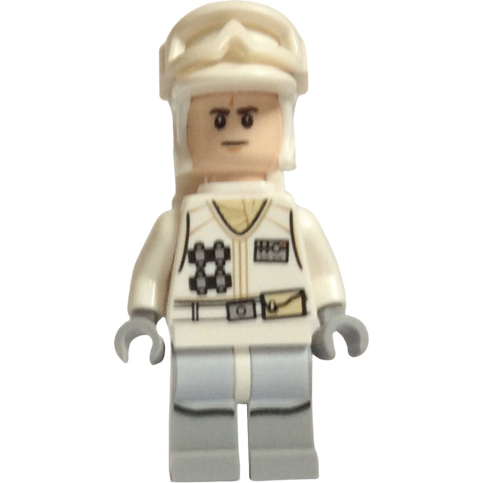 LEGO Rebel Trooper (Hoth) with White Uniform and Frown Minifigure ...