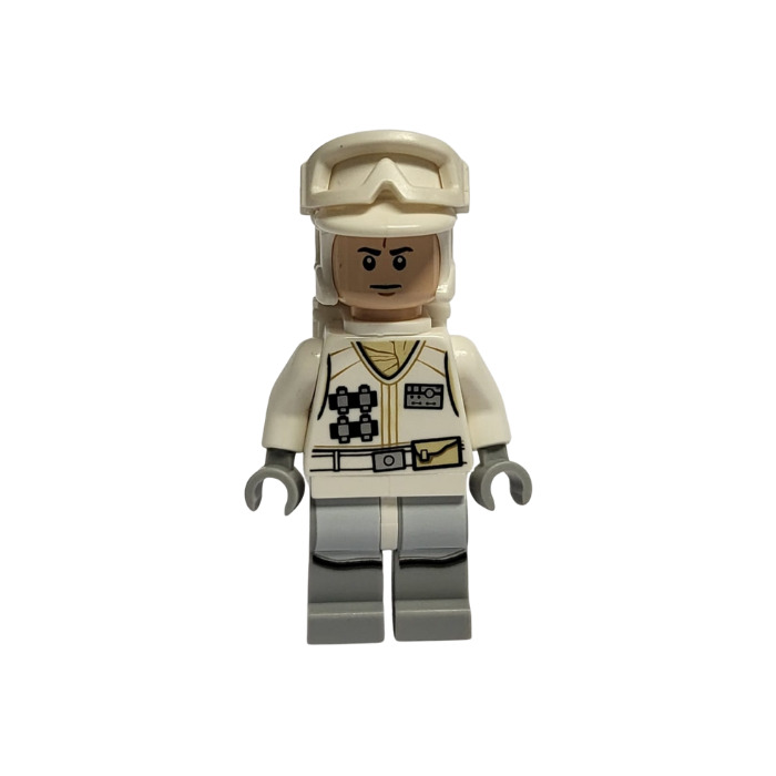 LEGO Rebel Trooper (Hoth) with White Uniform and Frown Minifigure ...