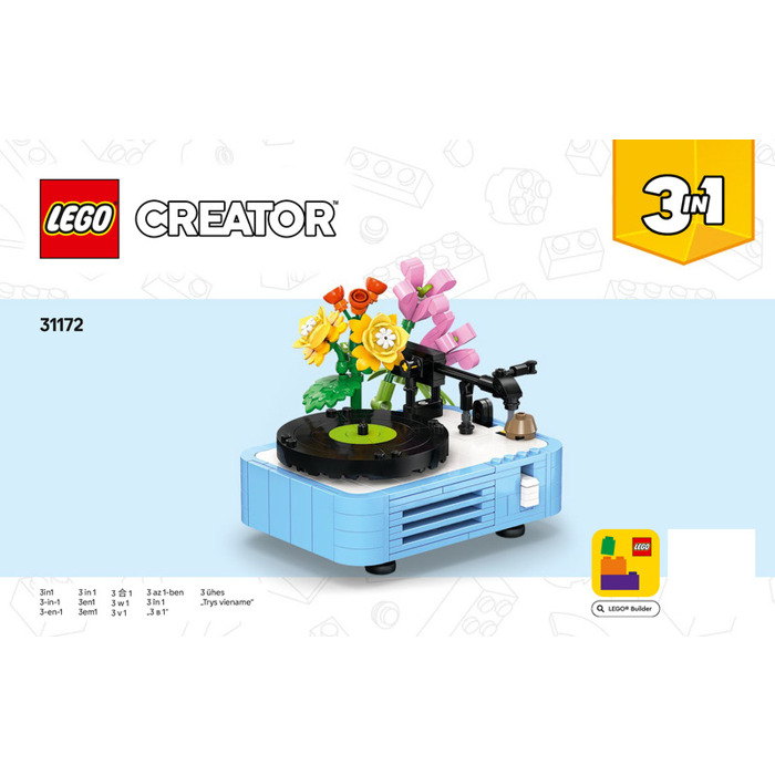 LEGO Record Player with Flowers Set 31172 Instructions | Brick Owl ...