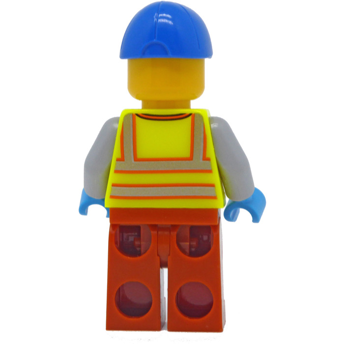 LEGO Recycling Worker (Male) with Vibrant Yellow Vest Minifigure ...