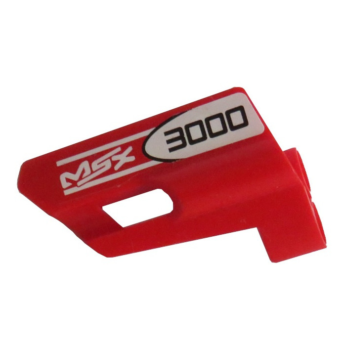 LEGO Red 3D Panel 24 with 'MSX 3000' Sticker (47712) | Brick Owl - LEGO ...
