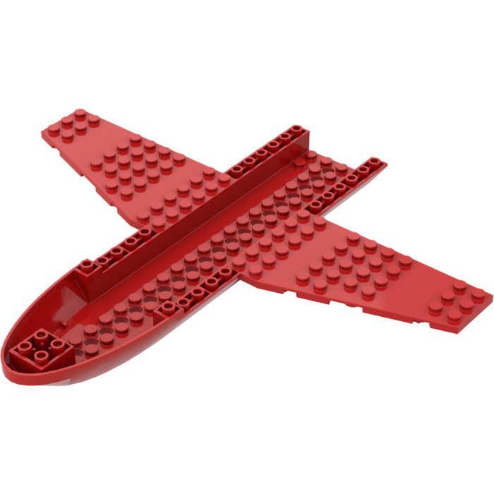 LEGO Red Airplane Body 26 x 24 x 1.7 Bottom (67138) | Brick Owl - LEGO ...