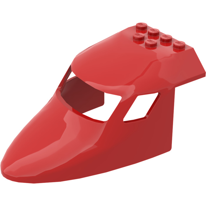 LEGO Red Airplane Cockpit 6 x 10 x 4 (87613) | Brick Owl - LEGO Marketplace