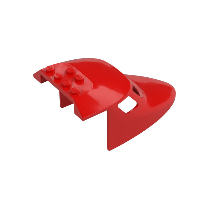 LEGO Red Airplane Cockpit 6 x 10 x 4 (87613) | Brick Owl - LEGO Marketplace
