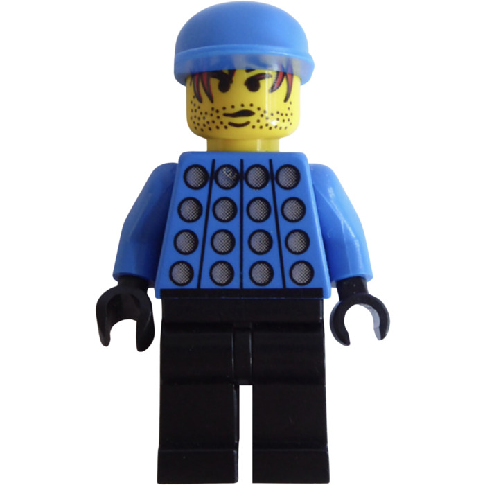 LEGO Red and Blue Team Goalkeeper with "1" Minifigure | Brick Owl ...