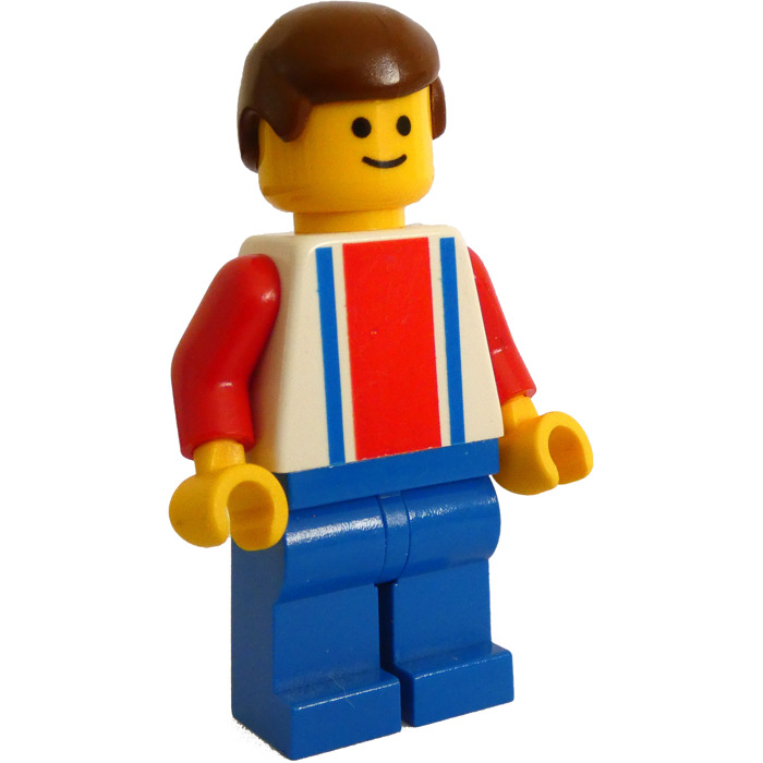 LEGO Red and Blue Team Player with Number 10 Minifigure | Brick Owl ...