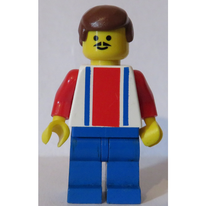 LEGO Red and Blue Team Player with Number 4 | Brick Owl - LEGO Marketplace