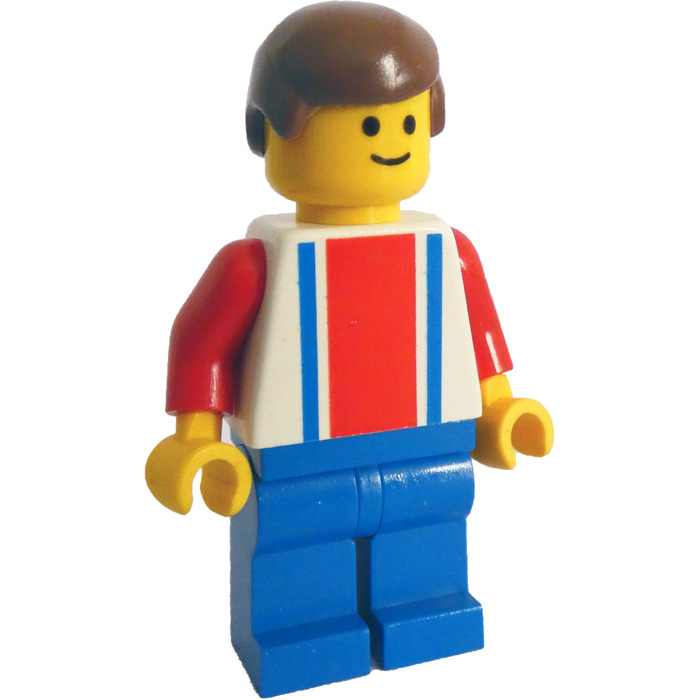 LEGO Red and Blue Team Player with Number 7 Minifigure | Brick Owl ...