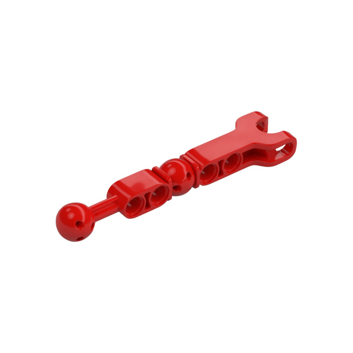 LEGO Red Beam 4 with Ball Joint on Axle and Ball Socket (90605) | Brick ...