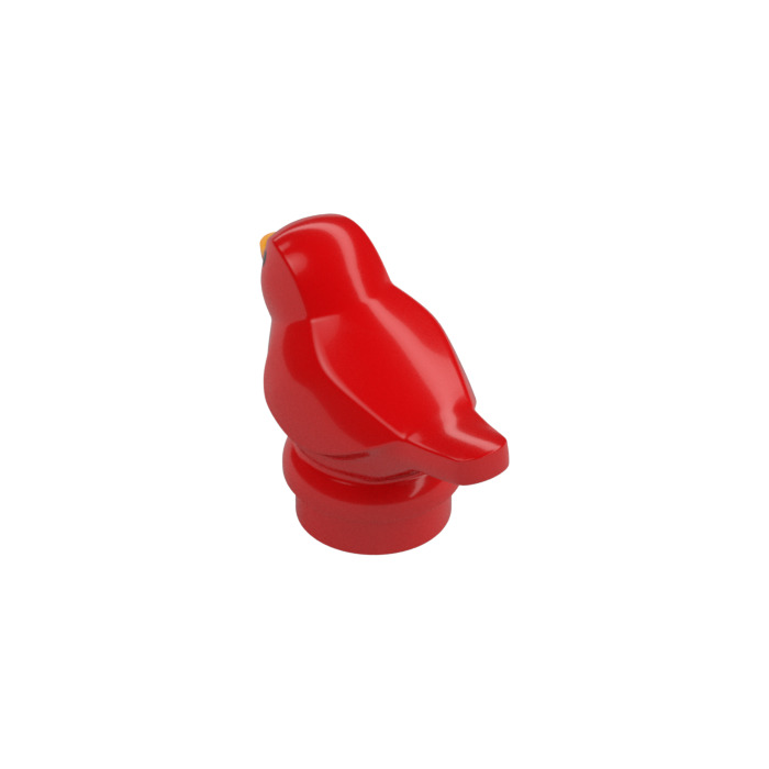 LEGO Red Bird with Bright Light Orange Beak (48831 / 100043) | Brick Owl