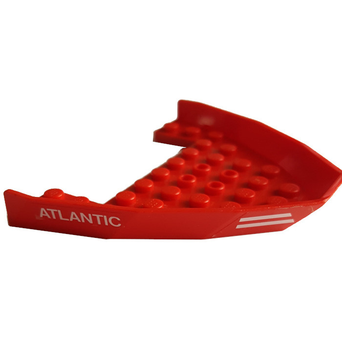 LEGO Boat Top 8 x 10 with 'ATLANTIC' and White Stripes Sticker (2623 ...