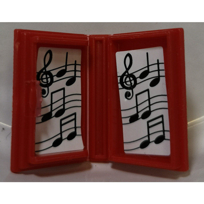 LEGO Red Book 2 x 3 with Musical Notes Sticker (33009) | Brick Owl ...