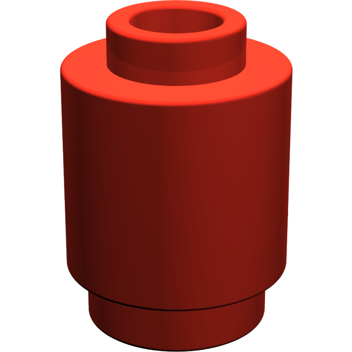 LEGO Red Brick 1 x 1 Round with Open Stud (3062 / 35390) | Brick Owl ...