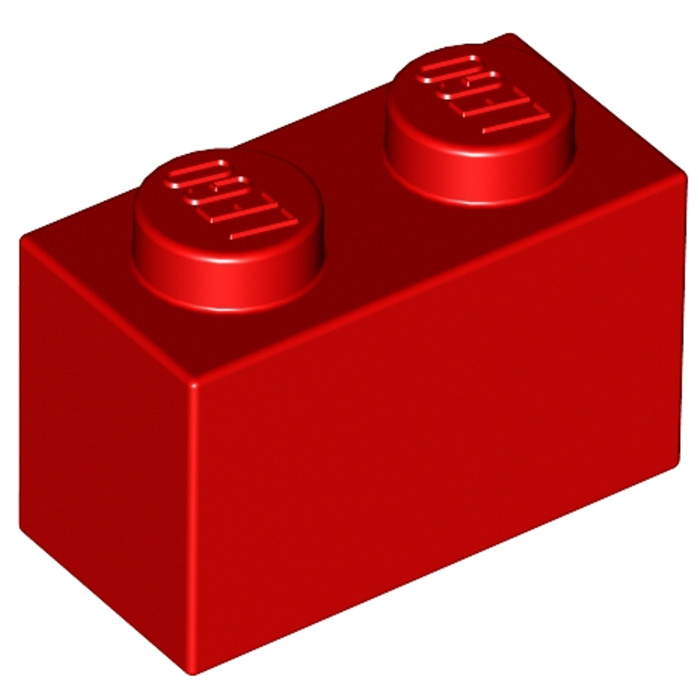 LEGO Red Brick 1 x 2 with Bottom Tube (3004 / 93792) | Brick Owl - LEGO ...