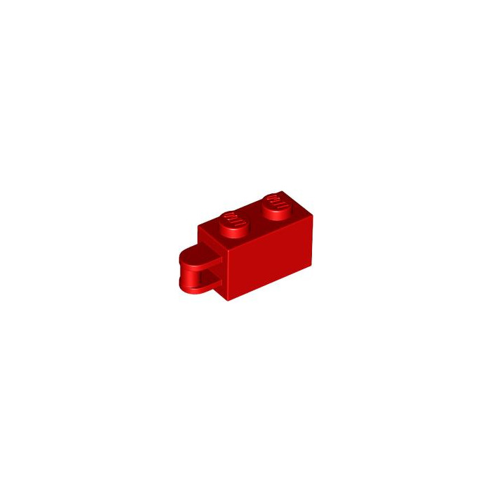 LEGO Red Brick 1 x 2 with Hinge Shaft (Flush Shaft) (34816) | Brick Owl ...