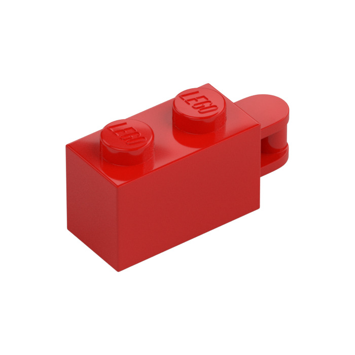 LEGO Red Brick 1 x 2 with Hinge Shaft (Flush Shaft) (34816) | Brick Owl ...