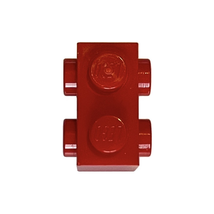 LEGO Red Brick 1 x 2 with Studs on Opposite Sides (52107) | Brick Owl ...
