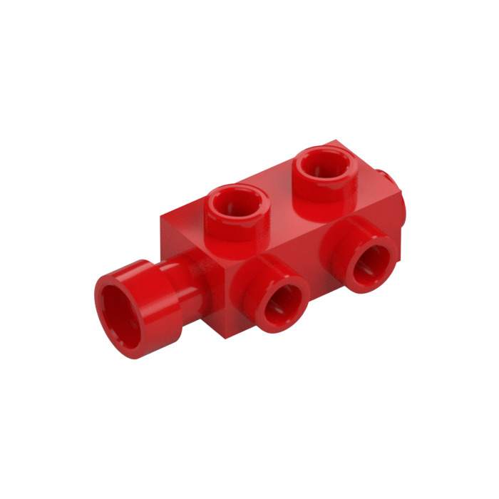 LEGO Red Brick 1 x 2 x 0.7 with Studs on Sides (4595 / 8768) | Brick Owl