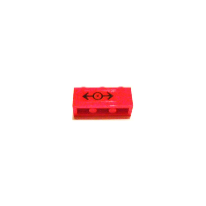 LEGO Red Brick 1 x 3 with Train Logo Sticker (3622) | Brick Owl - LEGO ...