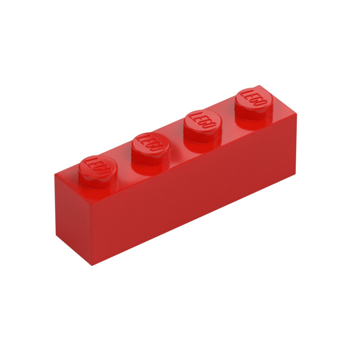 LEGO Red Brick 1 x 4 with Red Hulk Bottom Torso (3010 / 108767) | Brick Owl