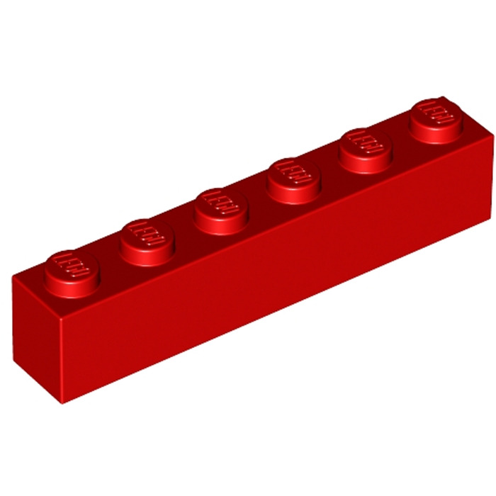 LEGO Red Brick 1 x 6 (3009 / 30611) | Brick Owl - LEGO Marketplace
