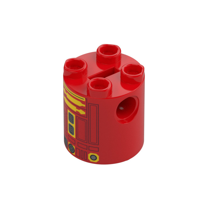 LEGO Brick 2 x 2 x 2 Round with L3-G0 Astromech Droid Body with Bottom ...
