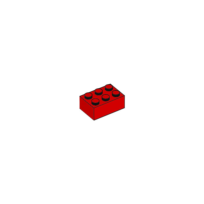 LEGO Red Brick 2 x 3 (3002) | Brick Owl - LEGO Marketplace