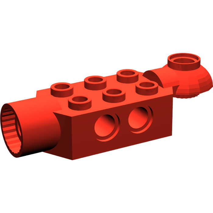 LEGO Red Brick 2 x 3 with Horizontal Hinge and Socket (47454) | Brick ...