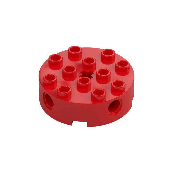 LEGO Red Brick 4 x 4 Round with Holes (6222) | Brick Owl
