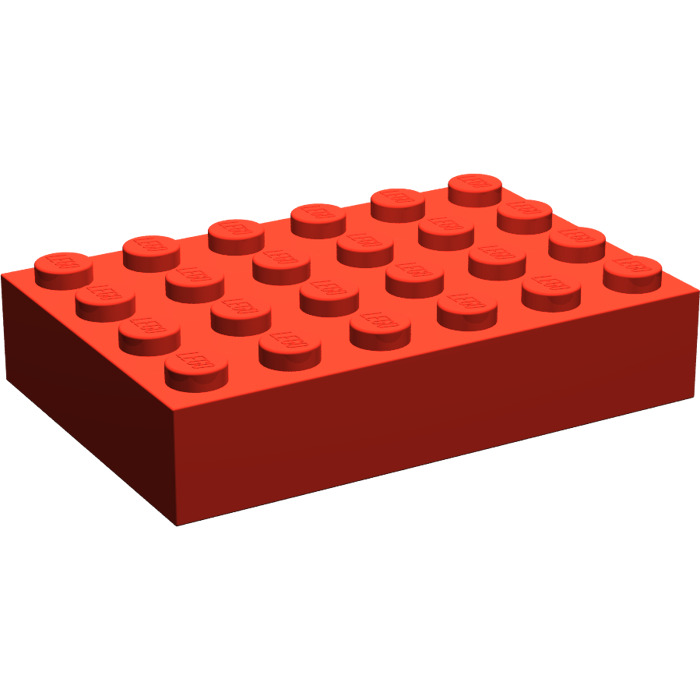 LEGO Red Brick 4 x 6 (2356 / 44042) | Brick Owl - LEGO Marketplace