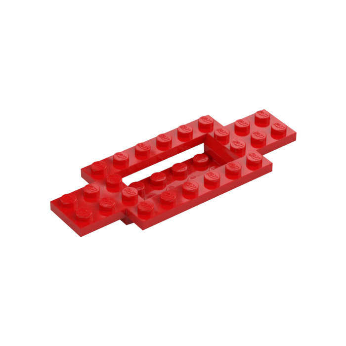 LEGO Red Car Base 10 x 4 x 2/3 with 4 x 2 Centre Well (30029) | Brick Owl