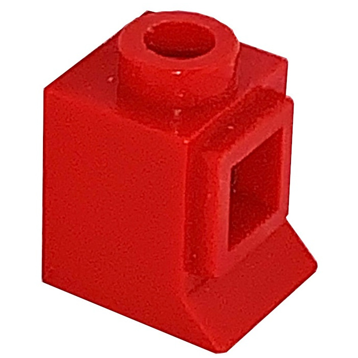 LEGO Red Classic Window 1 x 1 x 1 with Fixed Glass and Extended Lip ...