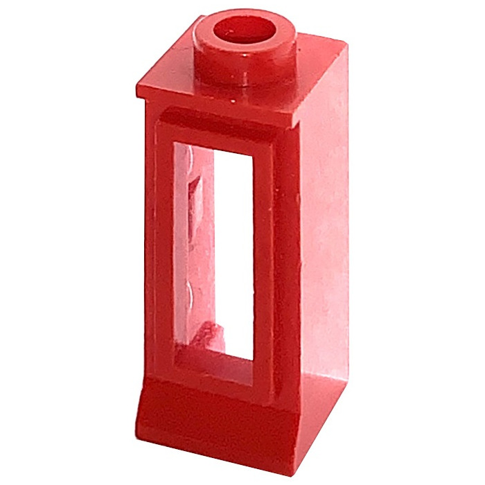 LEGO Red Classic Window 1 x 1 x 2 with Removable Glass | Brick Owl ...