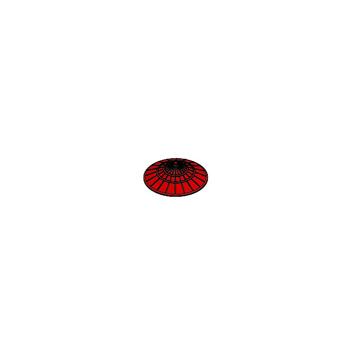 LEGO Red Conical Asian Hat (24458 / 93059) | Brick Owl - LEGO Marketplace