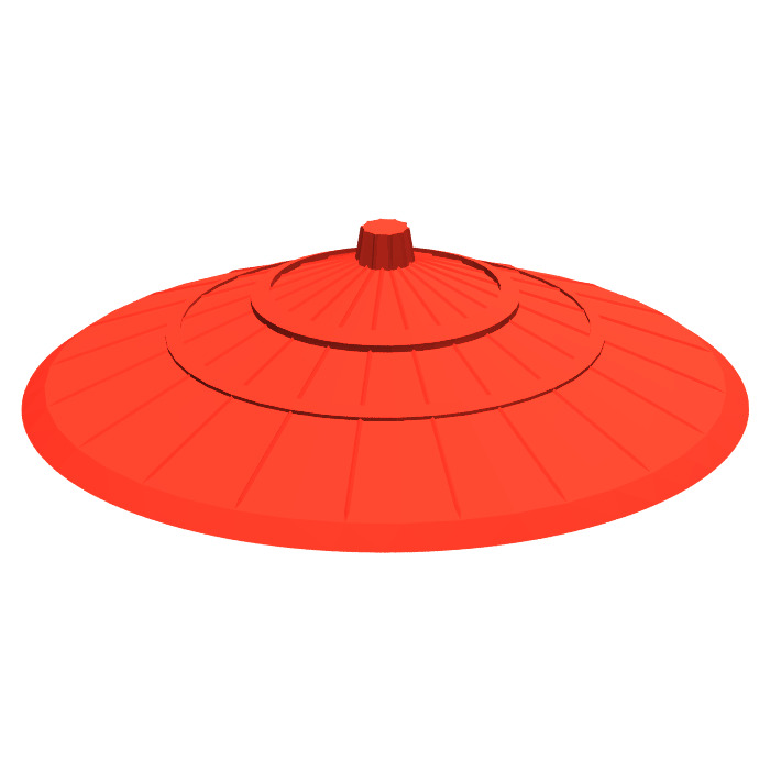 LEGO Red Conical Asian Hat (24458 / 93059) | Brick Owl - LEGO Marketplace