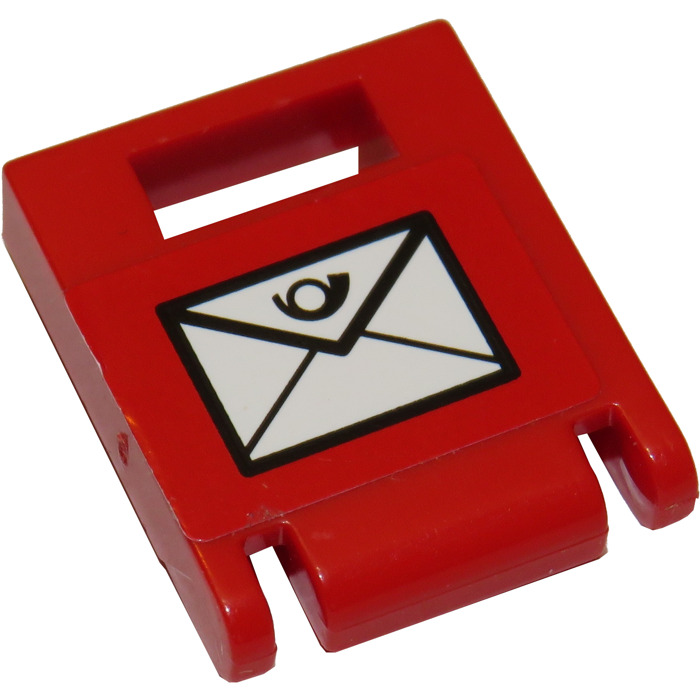 LEGO Rouge Récipient Boîte 2 x 2 x 2 Porte avec Fente avec Blanc ...