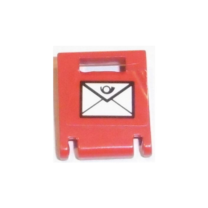 LEGO Rouge Récipient Boîte 2 x 2 x 2 Porte avec Fente avec Blanc ...