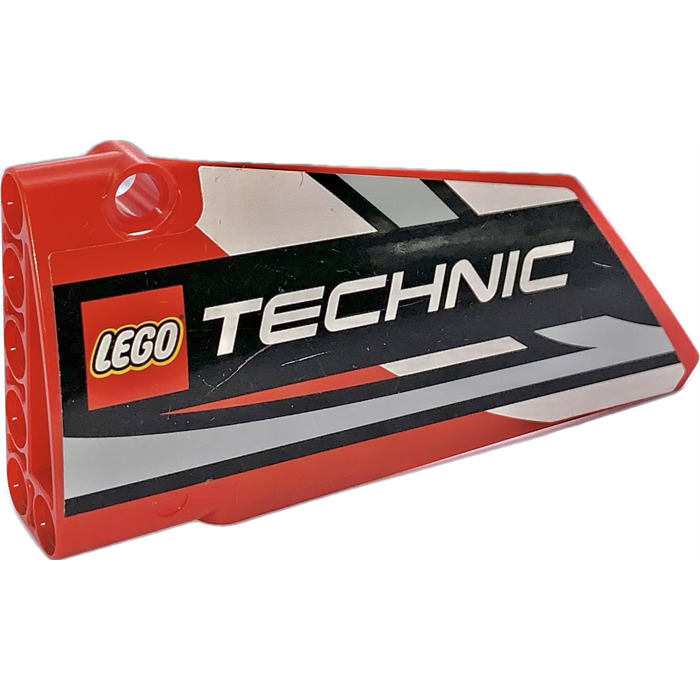 LEGO Curved Panel 17 Left with LEGO TECHNIC Logo Sticker (64392 ...