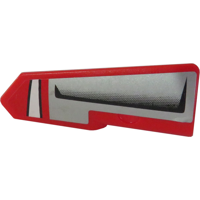 LEGO Curved Panel 21 Right with White Line and Air Intake Sticker ...