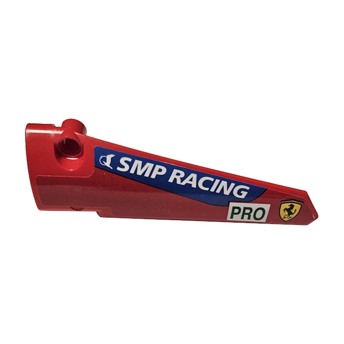 LEGO Curved Panel 5 Left with 'SMP Racing', Ferrari Logo Sticker (64681 ...
